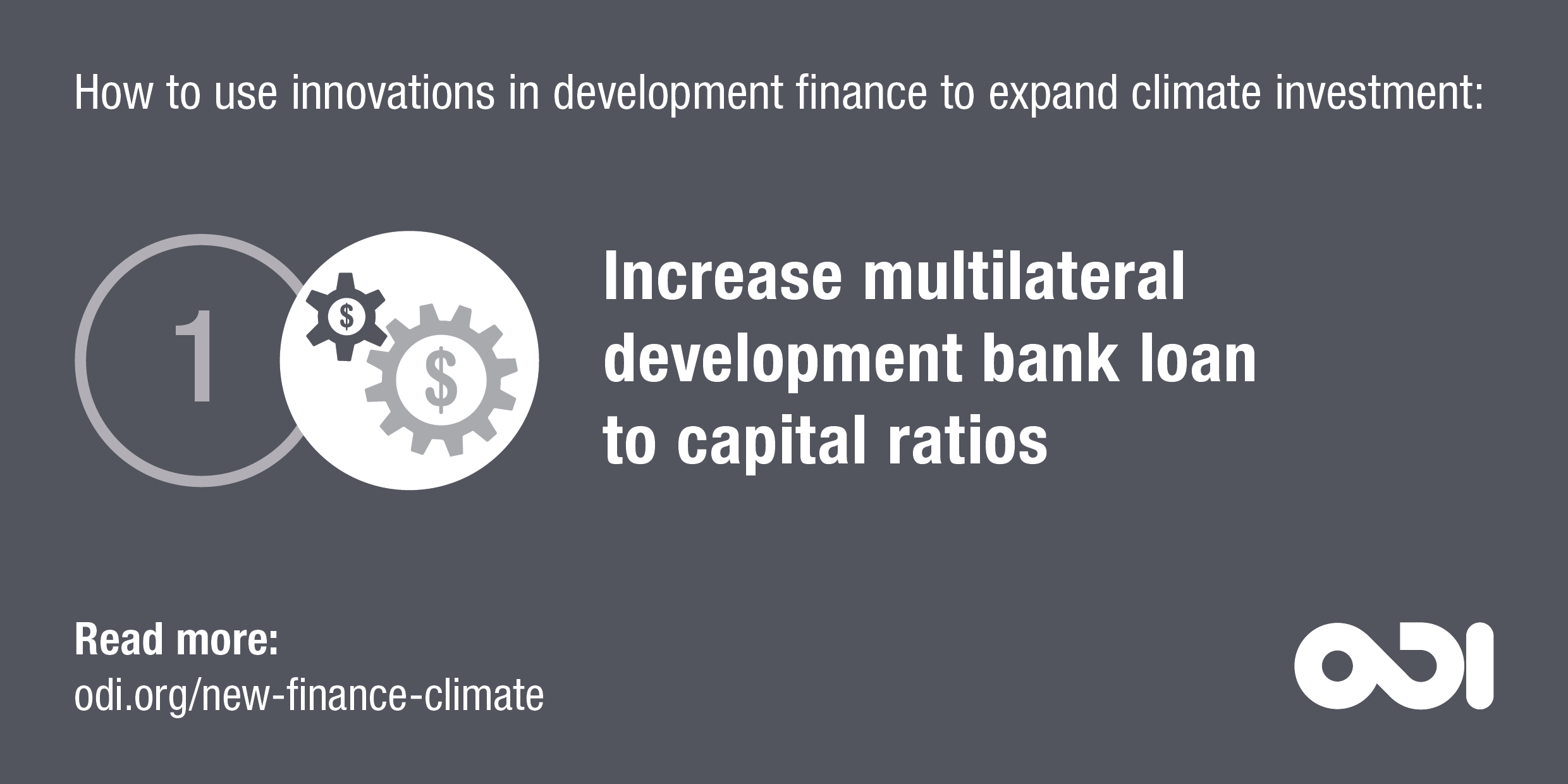 Six development finance proposals to expand climate investment | ODI ...